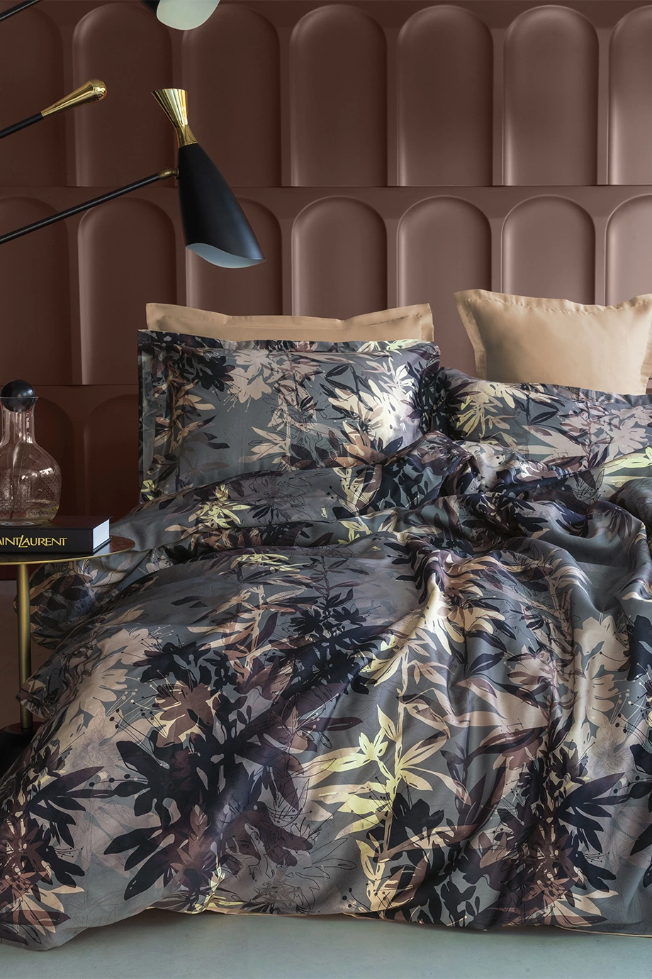 Kitha 210 TC (83 Tel) Dijital Pamuk Saten Nevresim Takımı Tek Kişilik