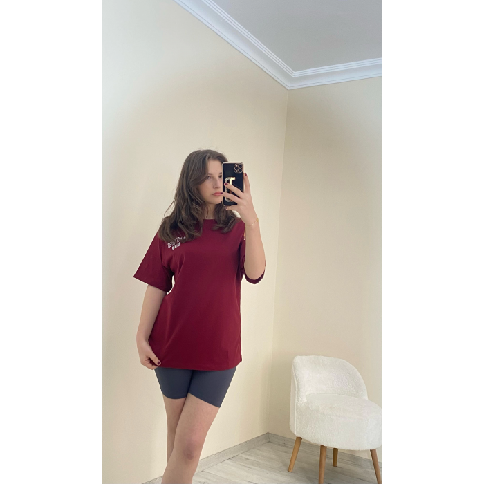Baskılı Oversize Tişört