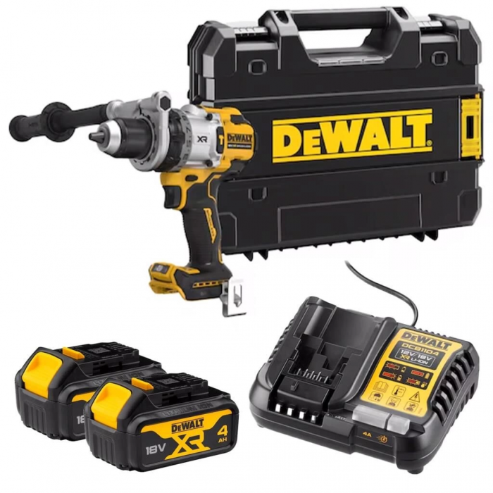 Dewalt DCD1007P2 18 V Çift Akülü 4 Ah Darbeli Matkap