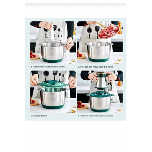 5 Litre 5 Bıçaklı Blender Kıyma Dograyıcı Robot Rondo