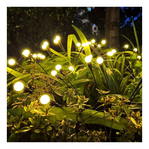 6 Dallı Ateş Böceği Solar Bahçe Lambası 2 Adet