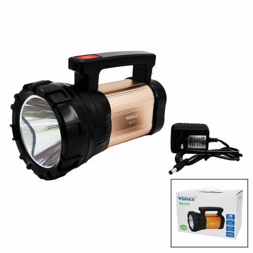 WEİDASİ WD-576 ( 20W ) EL FENERİ & PROJEKTÖR & FİŞ ŞARJLI & METAL GÖVDE & POWERBANK*24 Q9