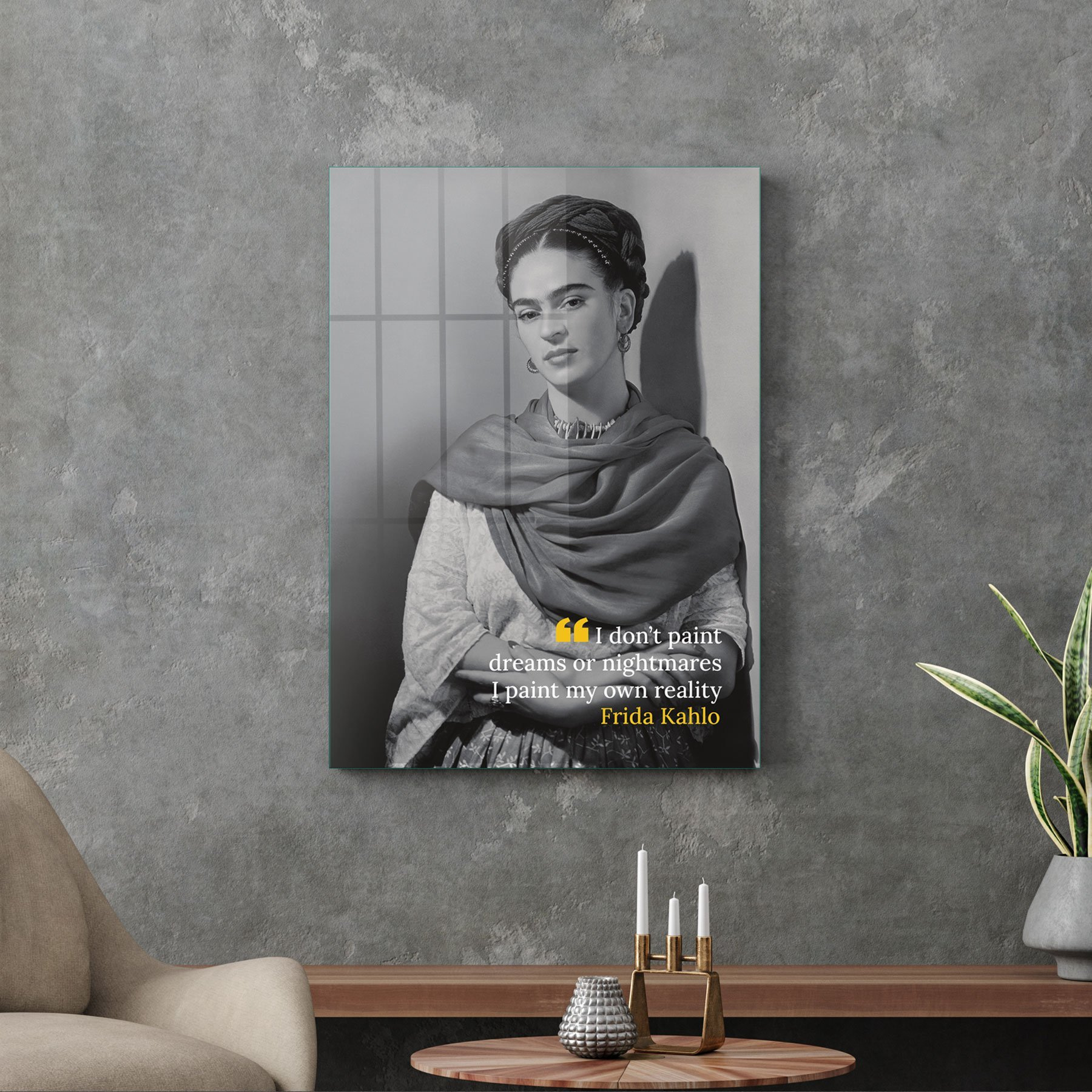 Decovetro Cam Tablo Frida Kahlo 30x40 cm