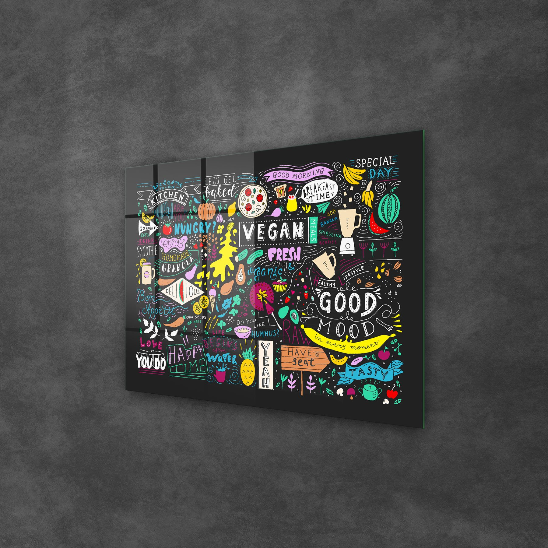 Decovetro Cam Tablo Vegan Style 30x40 cm