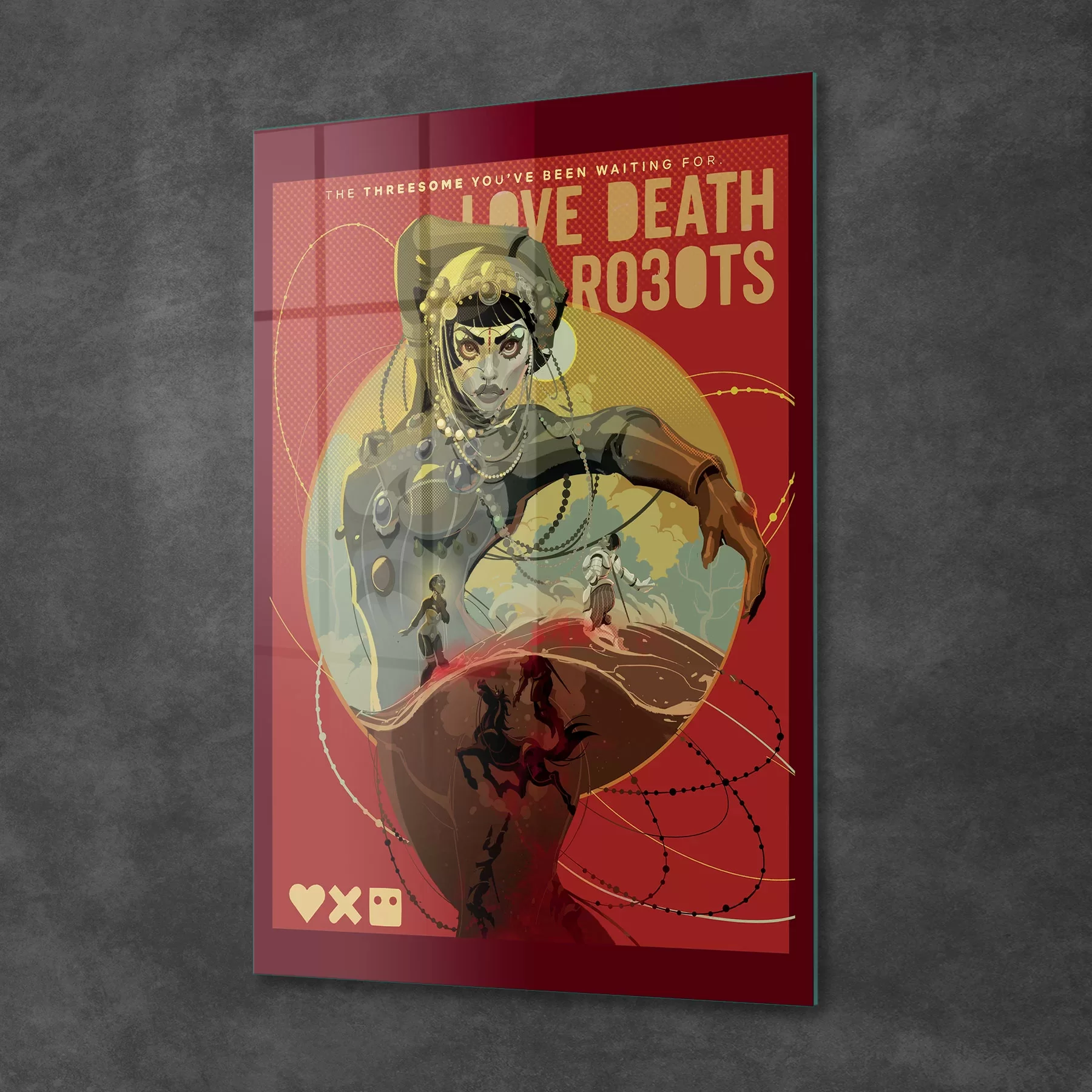 Decovetro Cam Tablo Love Death Robots Jibaro Poster 30x40 cm