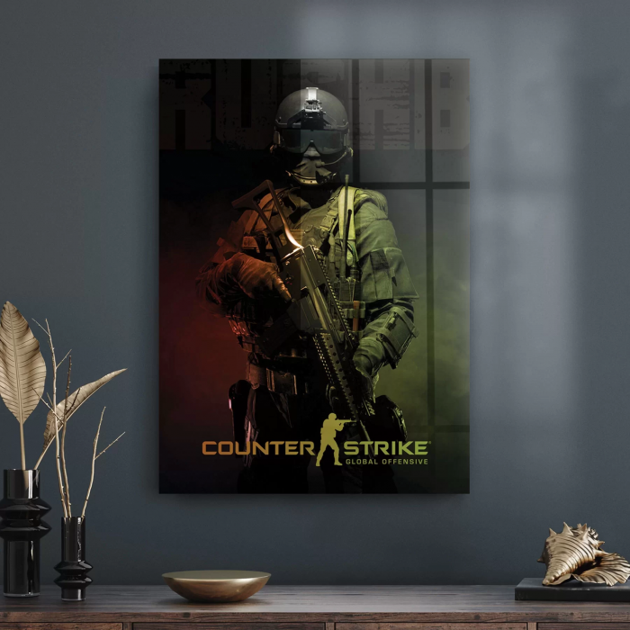 Decovetro Cam Tablo Counter Strike CT Poster 30x40 cm