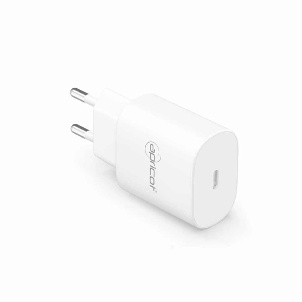 APRİCOT APC-PD25 TYPE-C 25W BEYAZ ŞARJ ADAPTÖRÜ