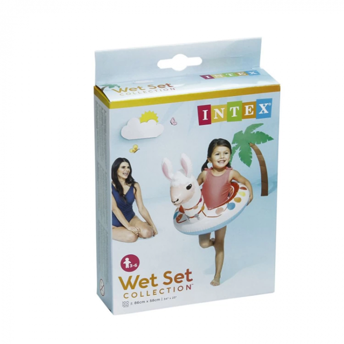 İNTEX 58221NP WET SET COLLECTION HAYVAN FİGÜRLÜ SİMİT 107x58 cm 3-6 YAŞ