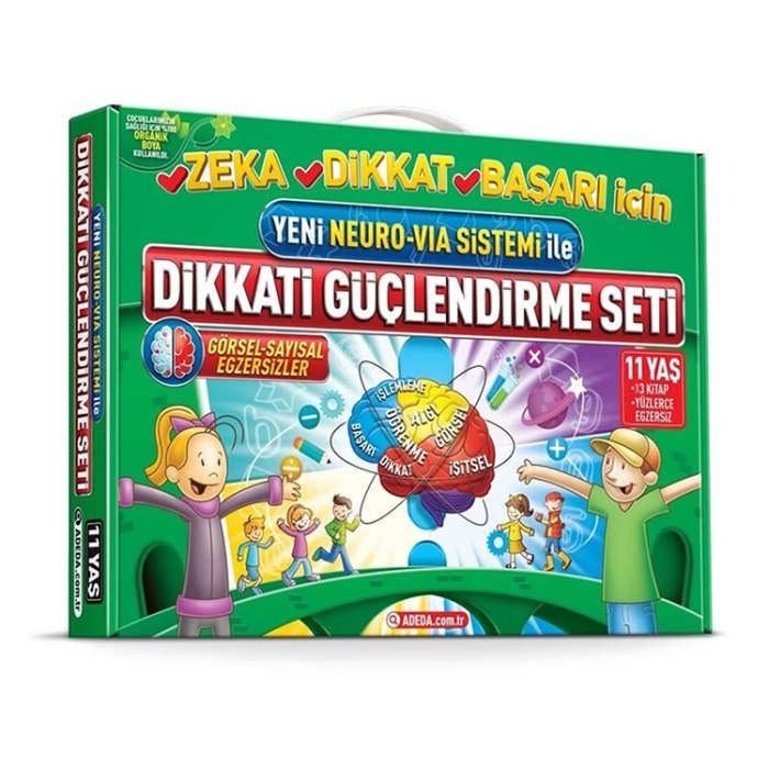 ADEDA YENİ NEURO VIA SİSTEMİ İLE DİKKATİ GÜÇLENDİRME SETİ 11 YAŞ