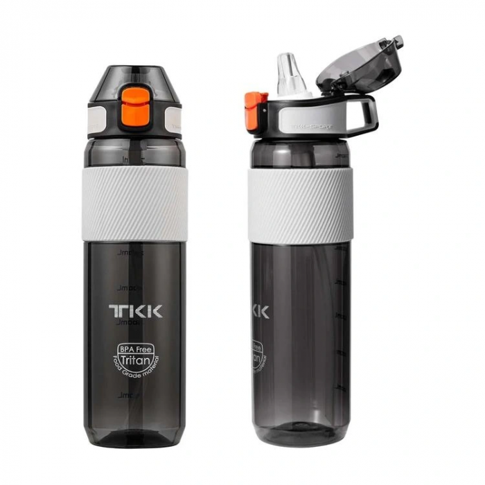 VAGONLİFE T1003 TKK PİPETLİ TRİTAN MATARA SİYAH 700ML