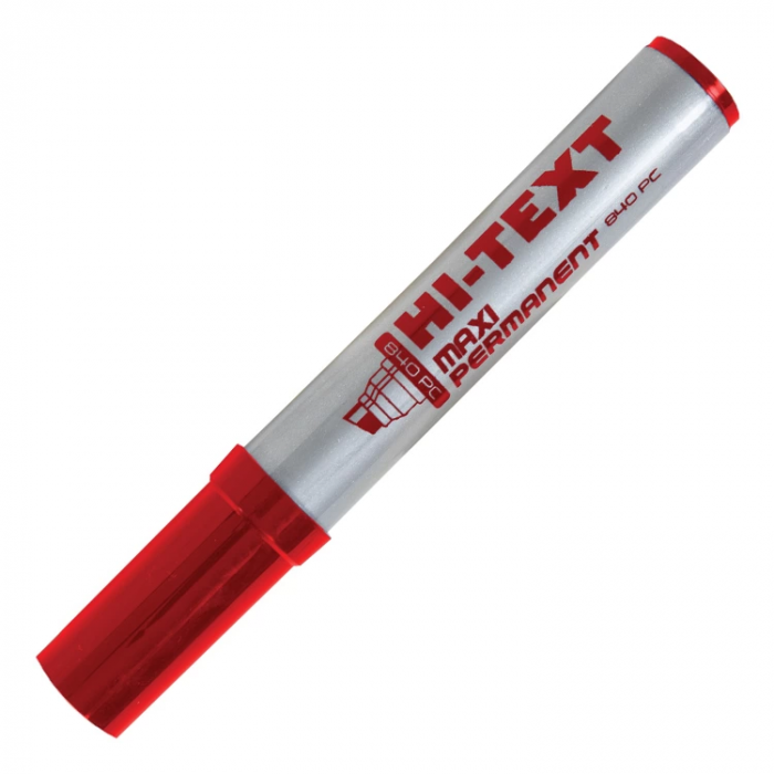HI-TEXT 840 MAXI PERMANENT MARKER KESİK UÇ KIRMIZI