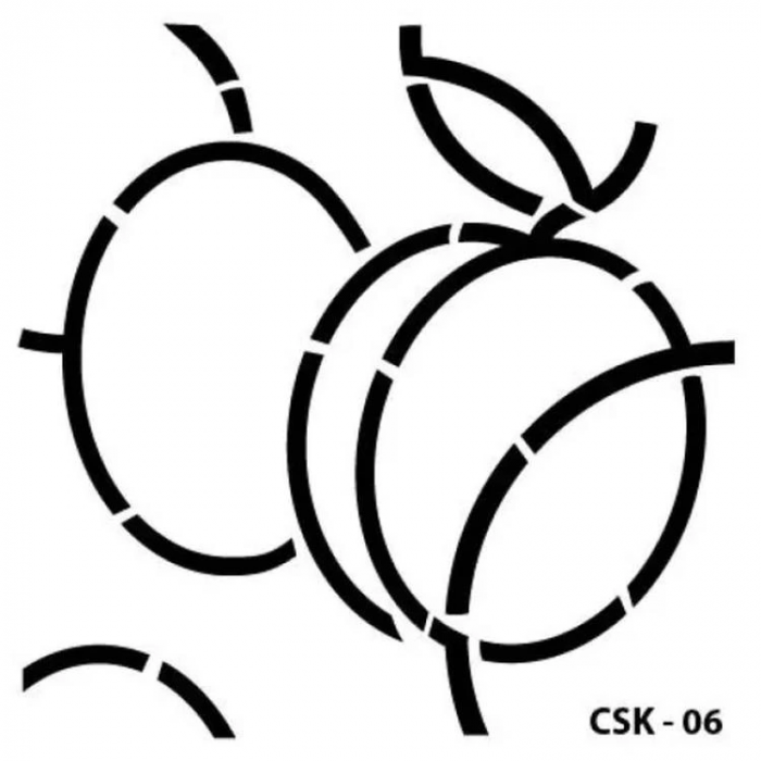 CADENCE CSK-06 STENCİL ŞABLON 25x25 - KAYISI