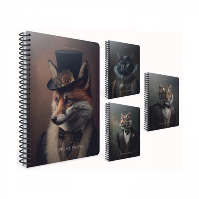 GIPTA SUPREME NOTES SPİRALLİ SERT KAPAK 17x24 120YP. KARELİ DEFTER