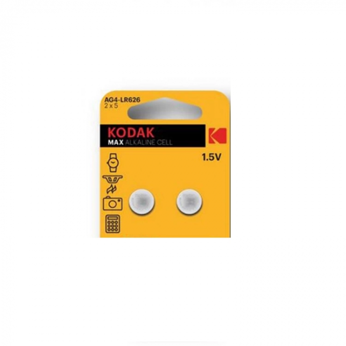 KODAK 1.5V MAX ALKALİN DÜĞME PİL AG4-LR626 2'Lİ