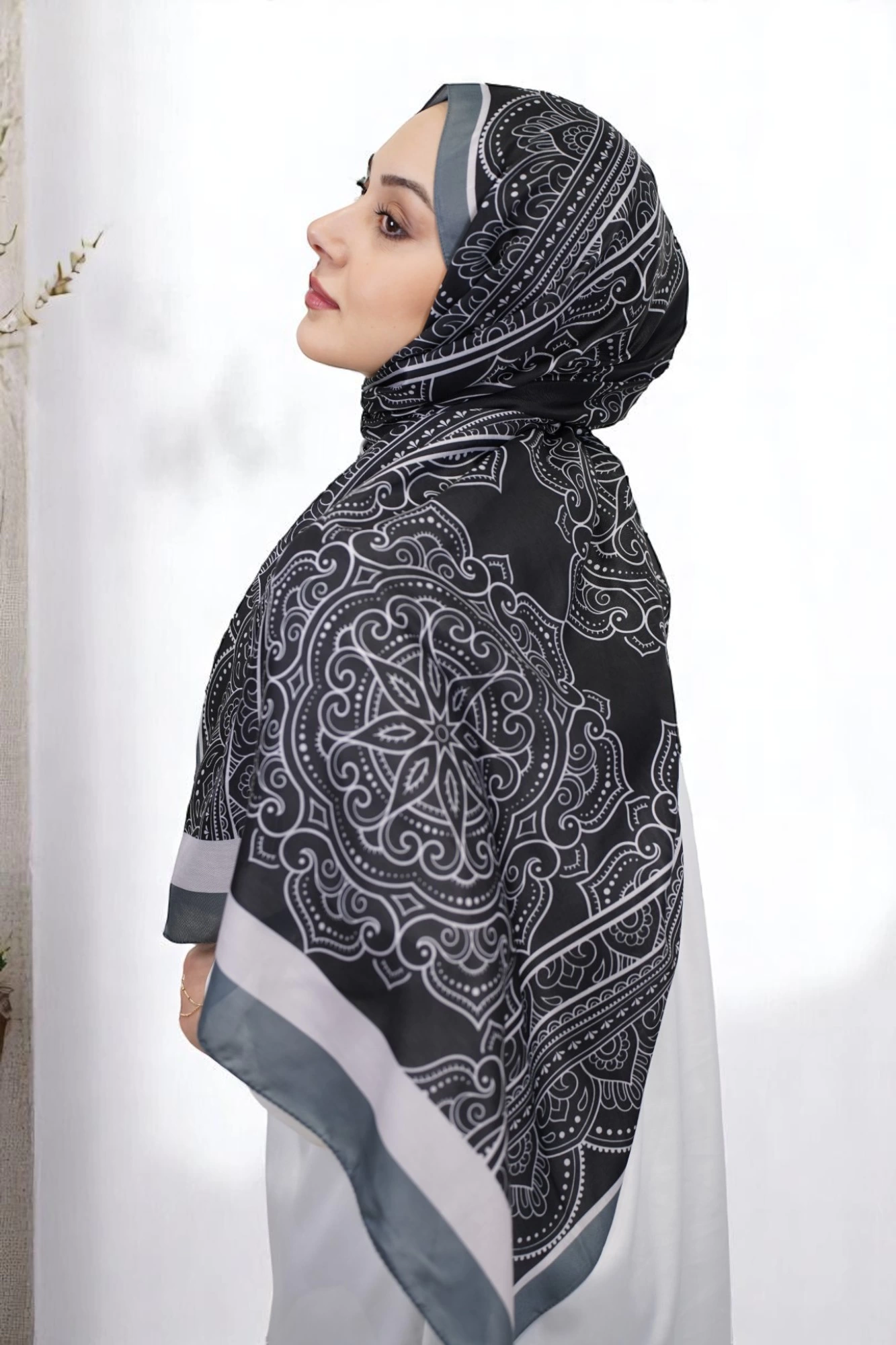 Lisa Model Etnik Desen Retro Şal - 4