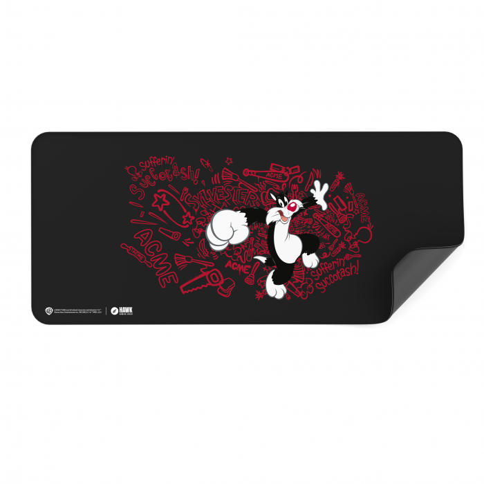 Hawk Looney Tunes Sylvester Graffiti 90x40 Mouse Pad | Hawk Chair