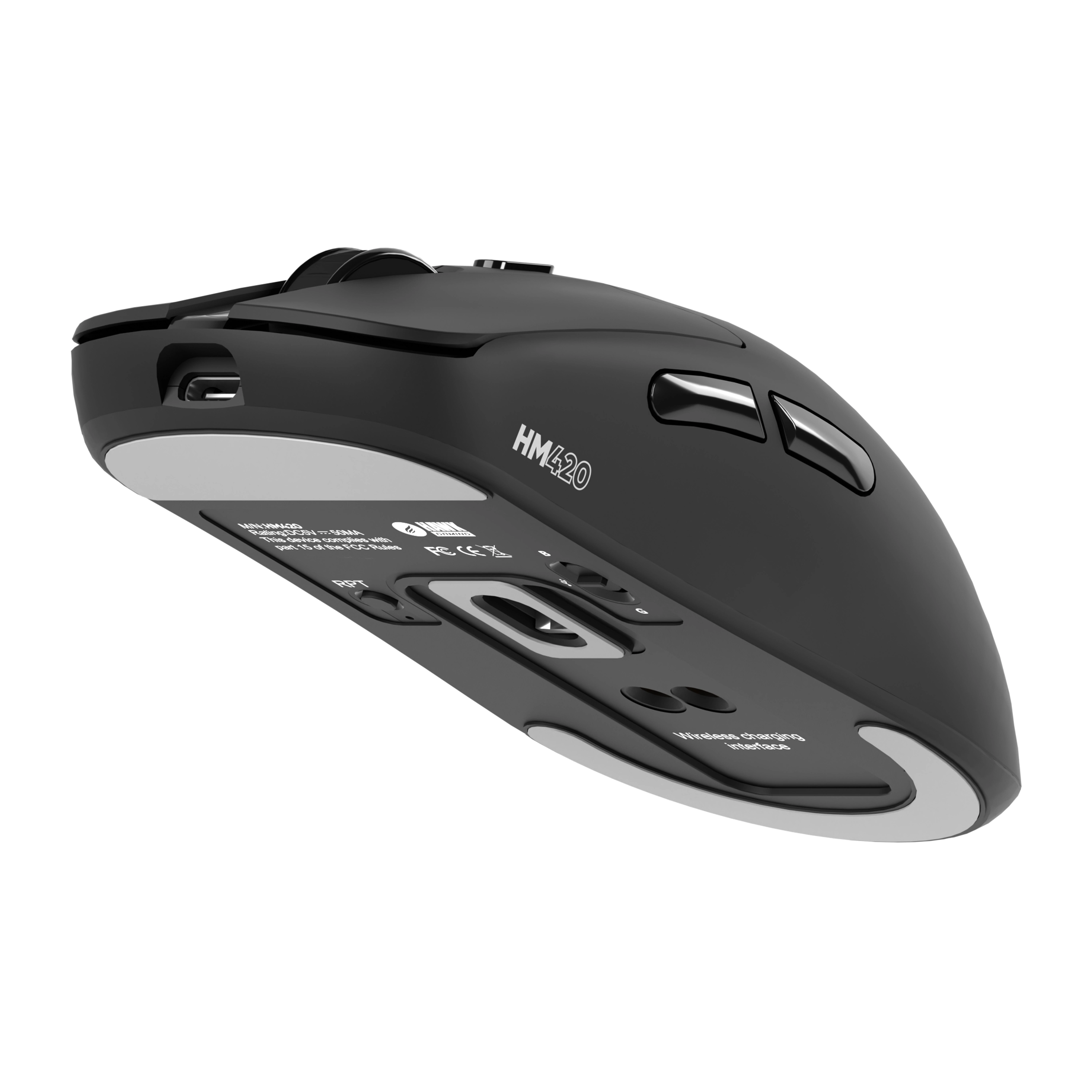 HM420 4K Hz 26000 DPI Tri-Mode Kablosuz/Bluetooth Şarj Standlı Siyah ...