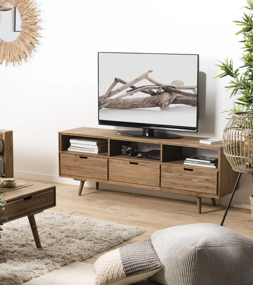 ŞafakMobilya Koyu Ceviz Western Stil TV Ünitesi 160x60x40 cm Oturma ...