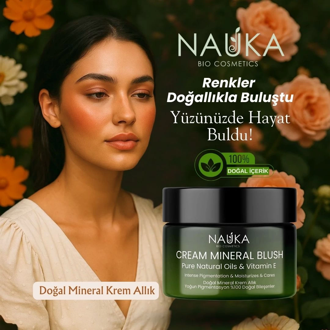 Nauka Bio Cosmetics Cream Mineral Blush 349 – Ciltle Bütünleşen Doğal ...