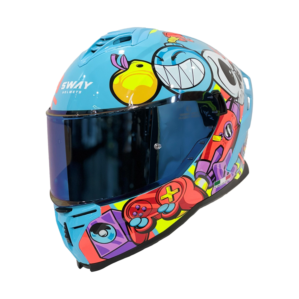KASK SWAY SW 867 GAMER Gloss BLUE Full Face
