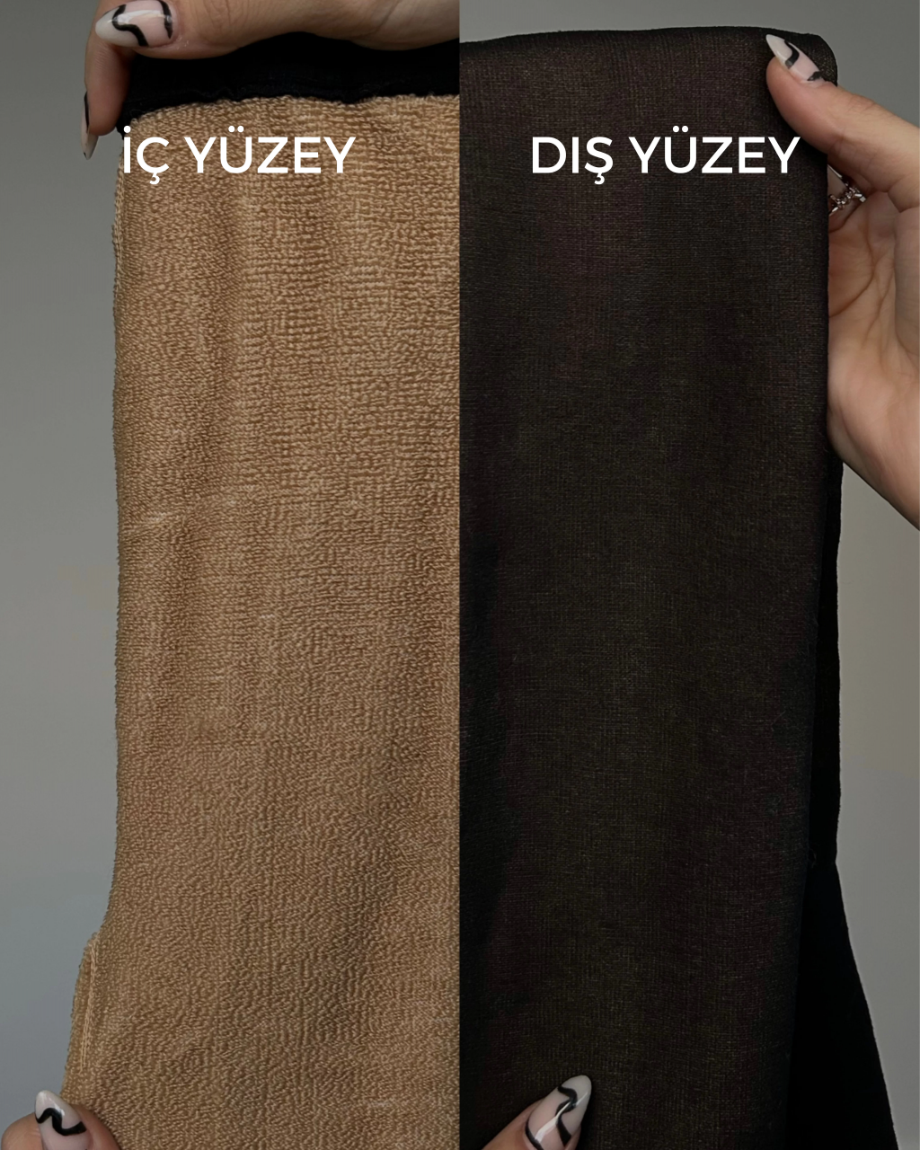 İçi Polar Ten Rengi Esnek Termal Külotlu Çorap