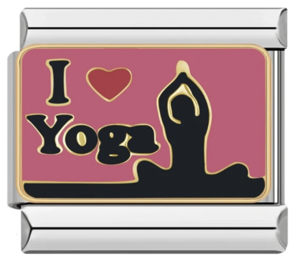 I Love Yoga - 52 - İtalyan Charm Fiyatı 149,00 TL Floral