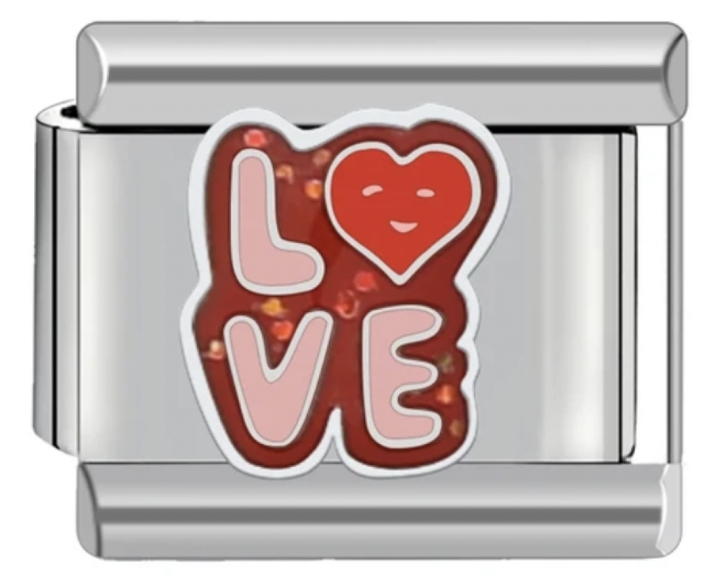 Love Kalp Yazı - 292 - İtalyan Bileklik Charmı Fiyatı 99,00 TL Floral