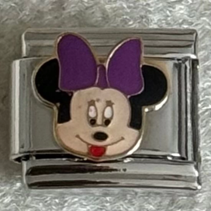 Minnie Mouse 2 - İtalyan Bileklik Charmı Fiyatı 59,00 TL Floral