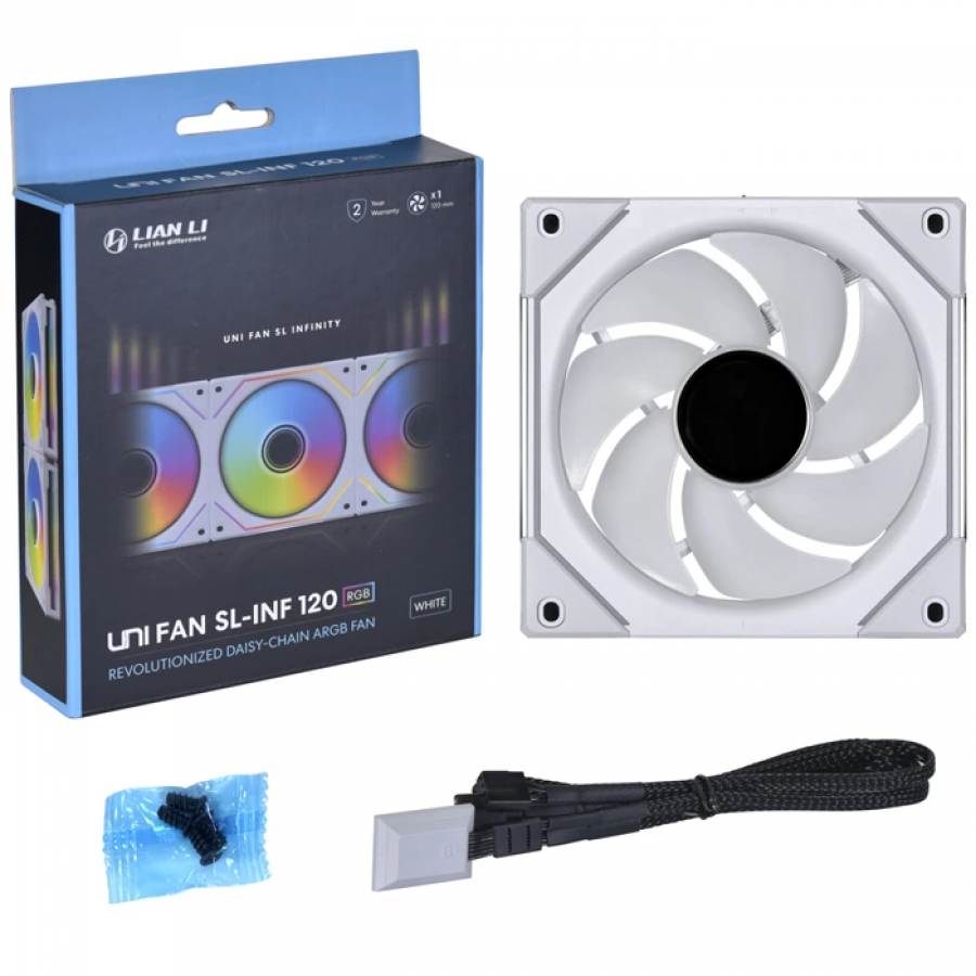 LIAN LI UNI FAN SL INFINITY 120-1 BEYAZ KASA FANI - Gençer Gaming