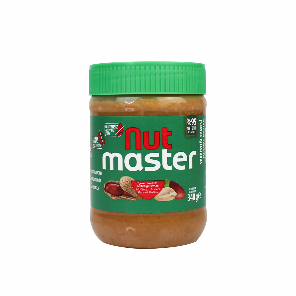 Bolaman Park | Nut Master Şeker İlavesiz Yer fıstığı Ezmesi %95 340 gr - bolamanparkmarket.com