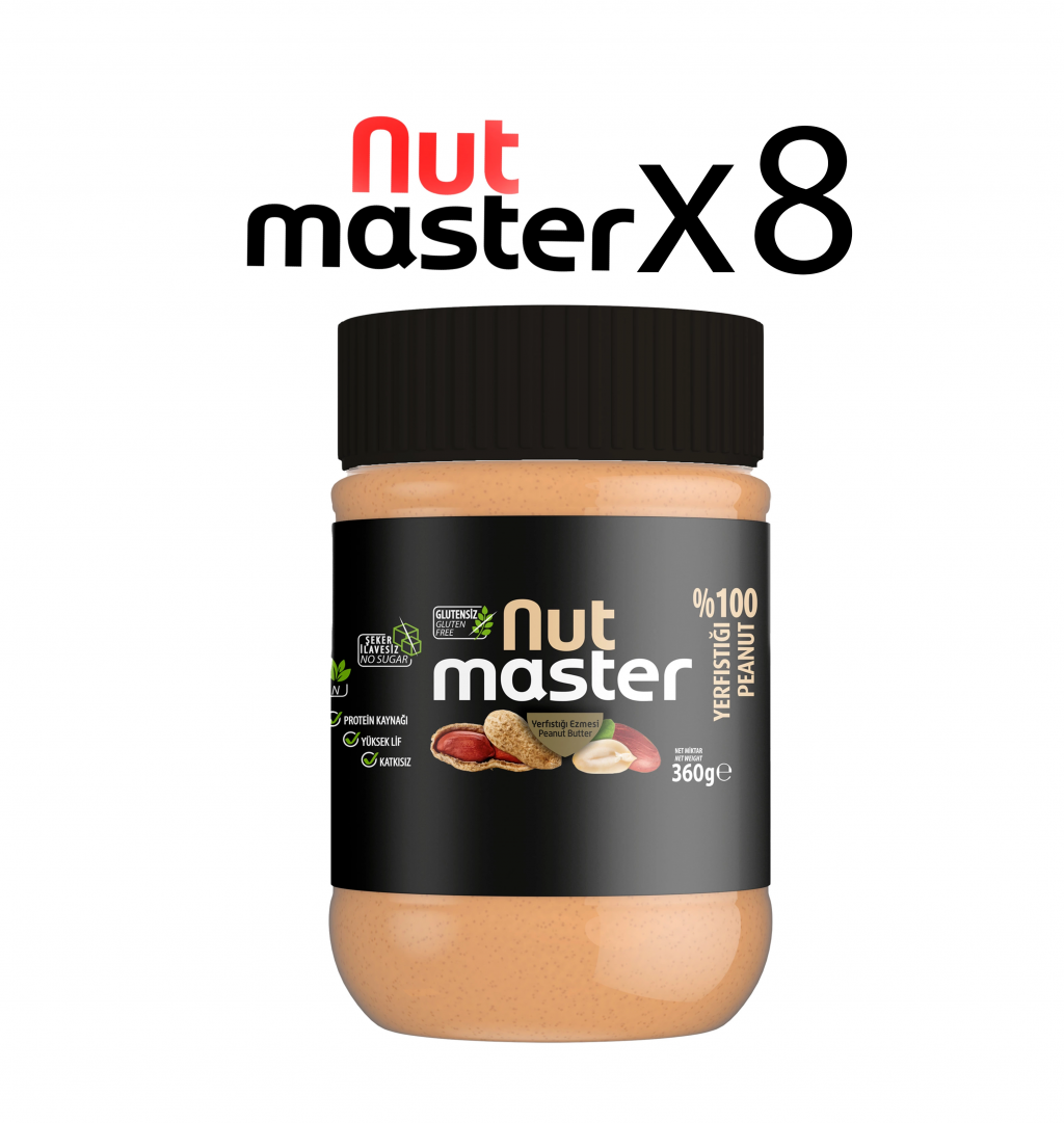 Bolaman Park | Nut Master Yer fıstığı Ezmesi %100 X 8 KOLİ (360 gr ...