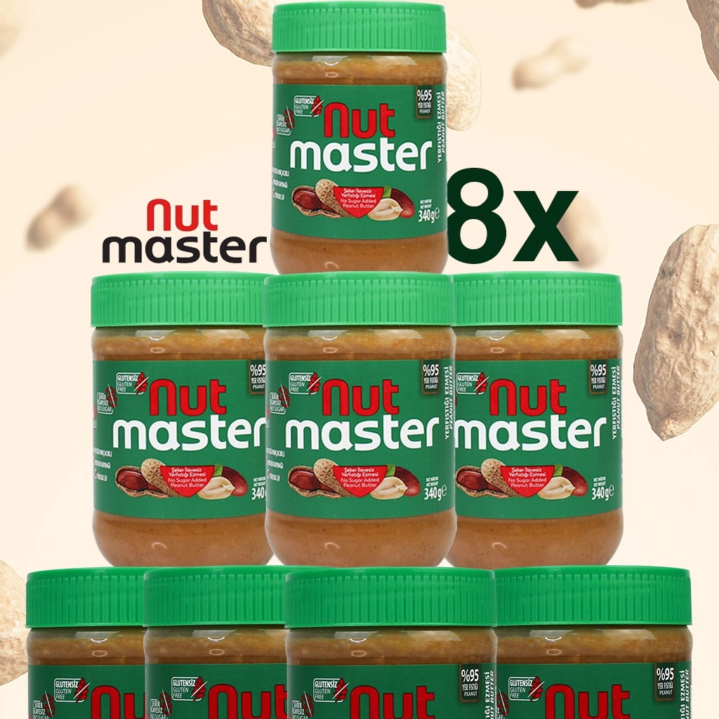 Bolaman Park | Nut Master Yer fıstığı Ezmesi %95 Şeker İlavesiz 340 Gr ...