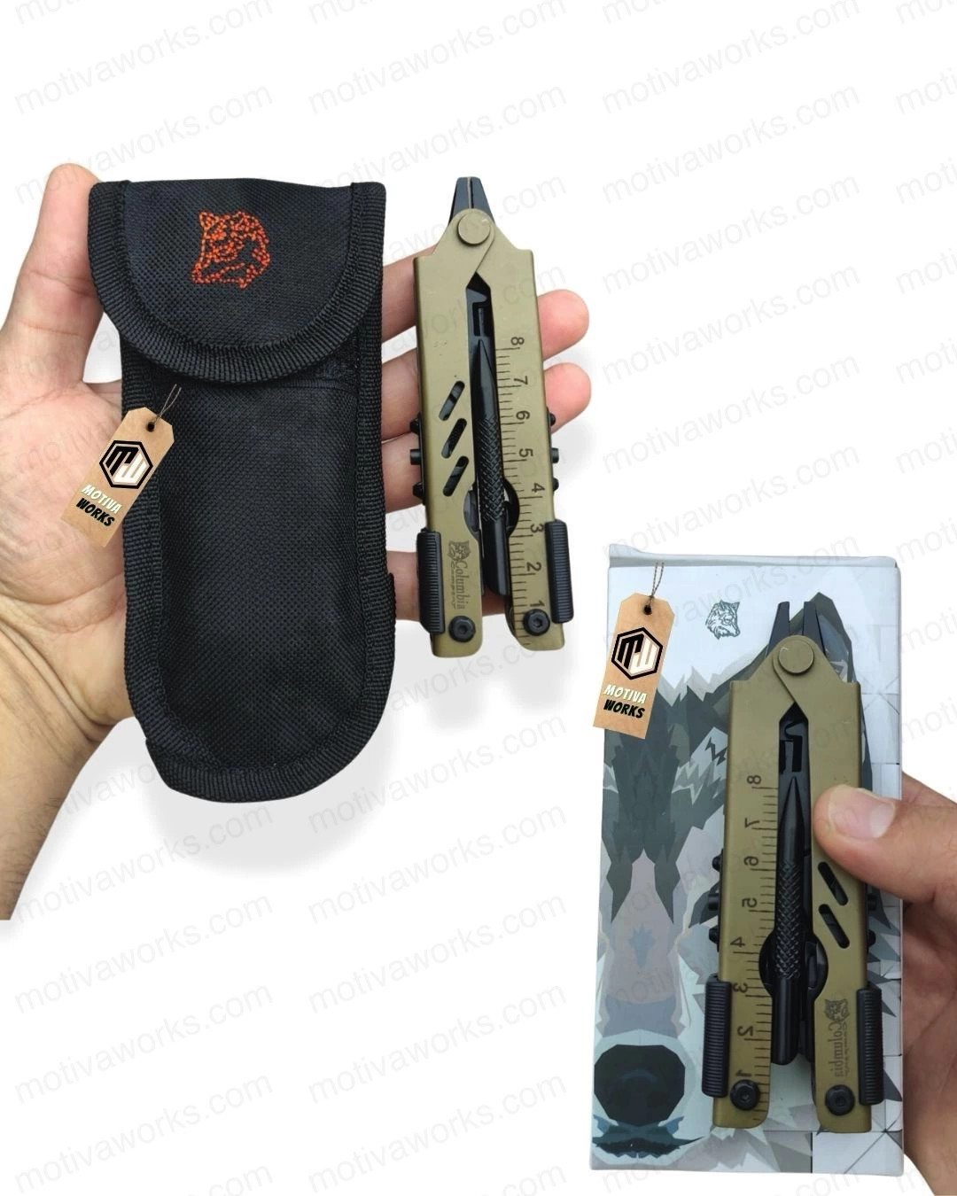 Multitool Çakı İmha Taktik Pense CB Model Tan Çöl Renk