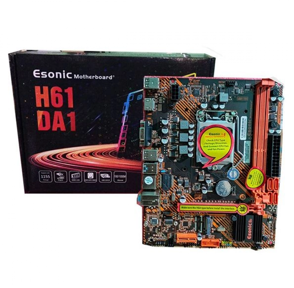 Esonıc Anakart H61Da1 M2 Ddr3 Hdmı Vga Ses Lan 1155P (2.3.Nesil)