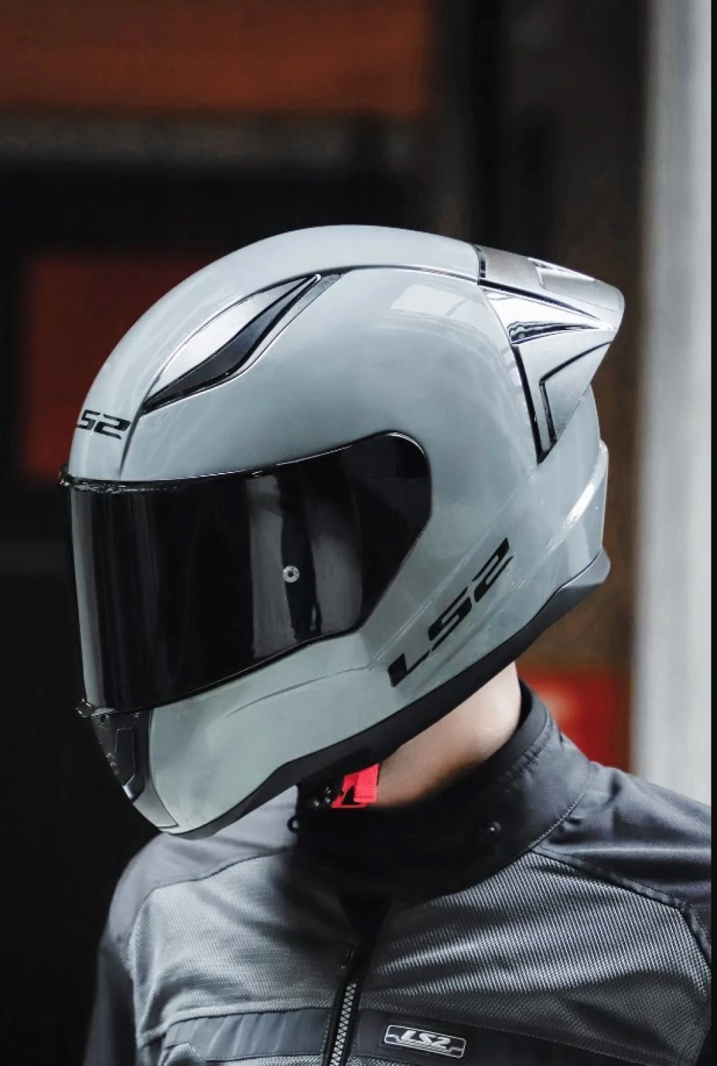 LS2 RAPID 2 RACE NARDO GRİ KASK (SİYAH+ŞEFFAF CAM+SPOILER)