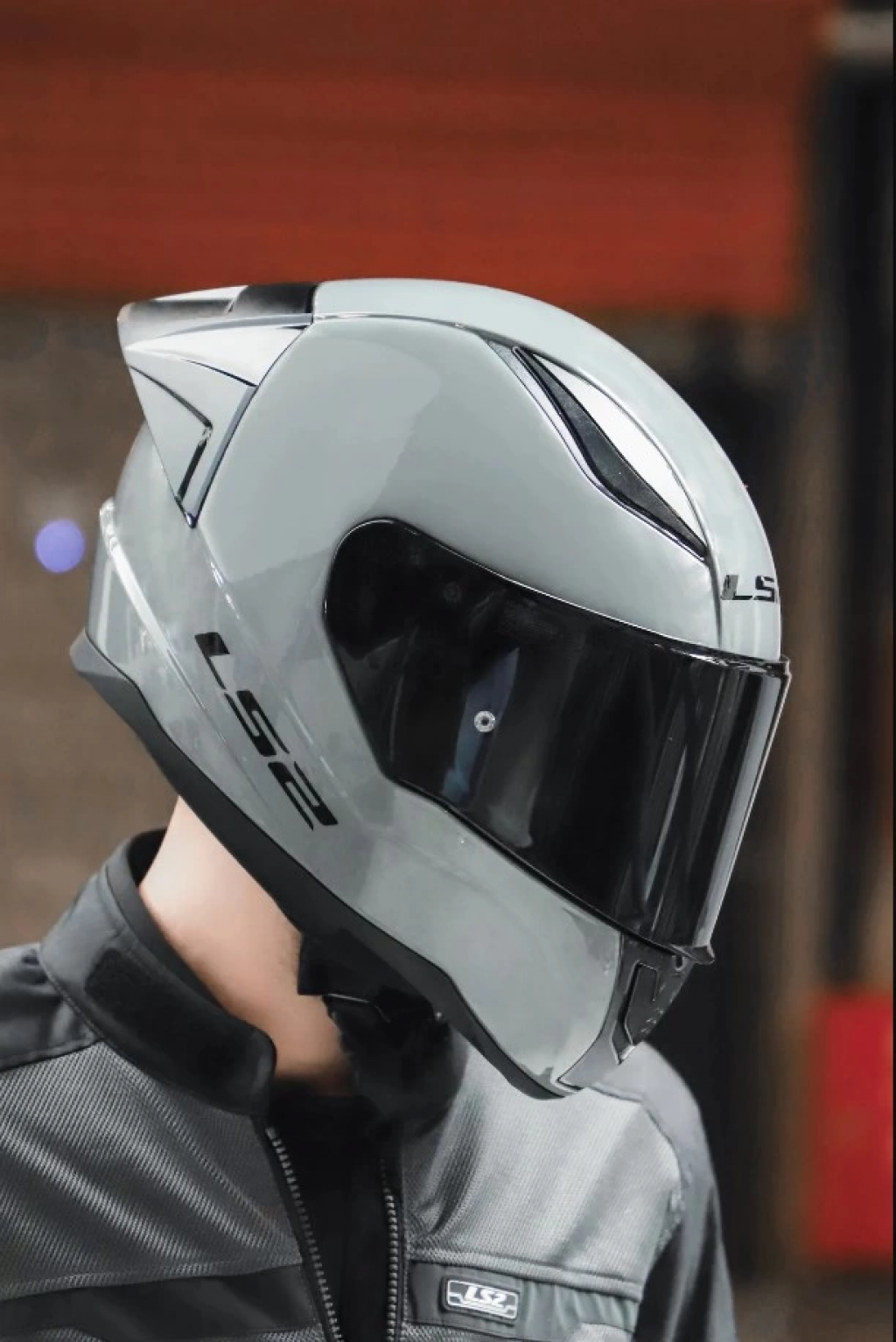 LS2 RAPID 2 RACE NARDO GRİ KASK (SİYAH+ŞEFFAF CAM+SPOILER)