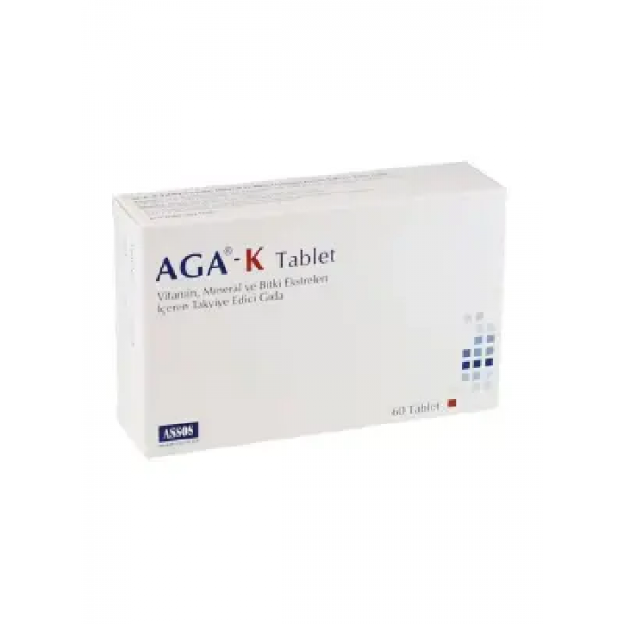 Rafta Bul Assos AGA-K Takviye Edici Gıda 60 Tablet | En Uygun Fiyat ve ...