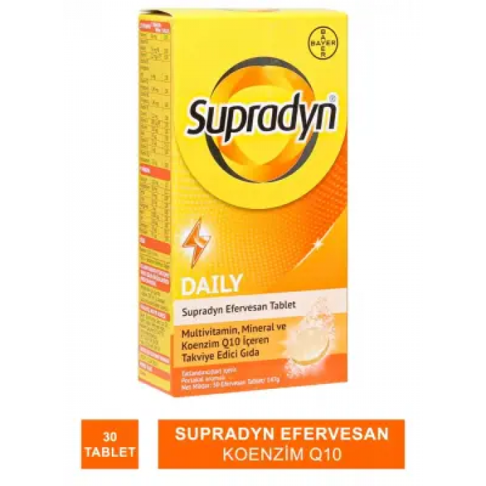 Rafta Bul Supradyn Efervesan 30 Tablet | En Uygun Fiyat ve Hızlı Teslimat