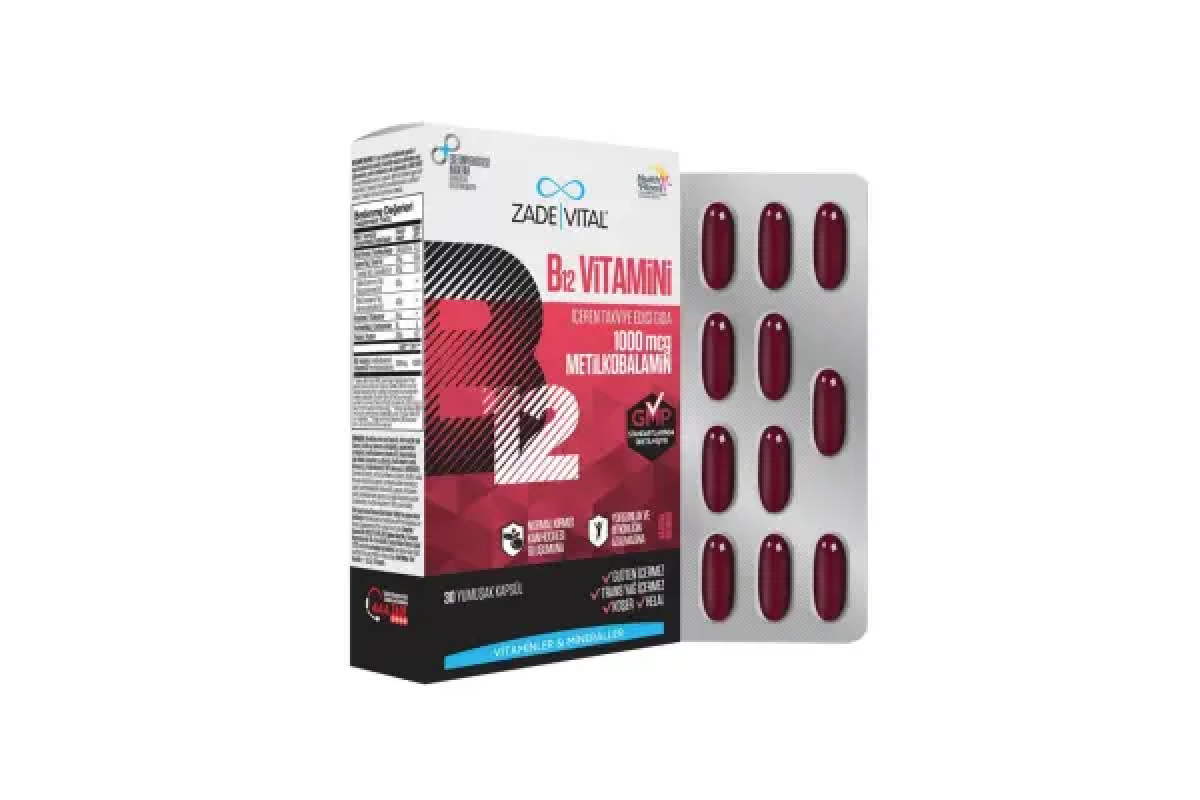 Zade Vital B12 Vitamini 30 Kapsül