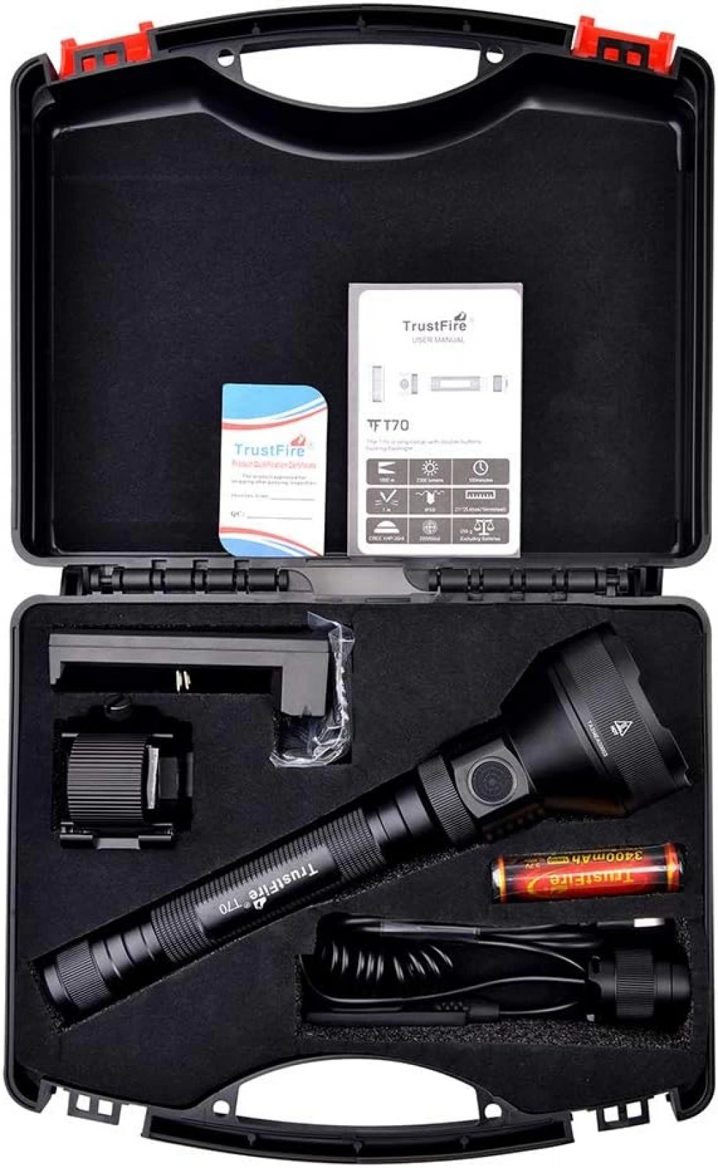 TrustFire T70 LED Tüfek Feneri Mıknatıslı Namluya Tutunabilir, 2300 ...