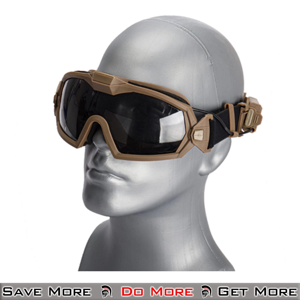 WST Tactical Anti-Fog Goggles (Tan) Tactical Military Ballistic Airsoft ...