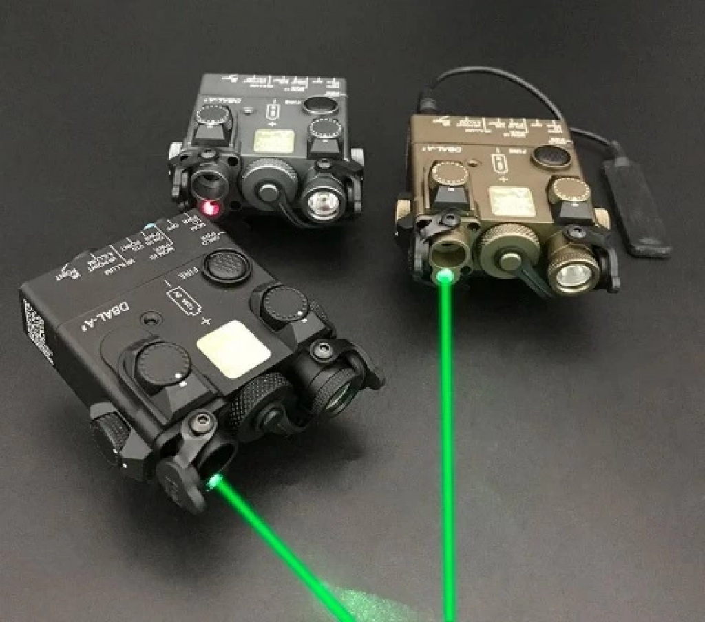 DBAL - Metal DBAL-A2 Light Laser Aiming Green IR PEQ Torch Strobe Light ...