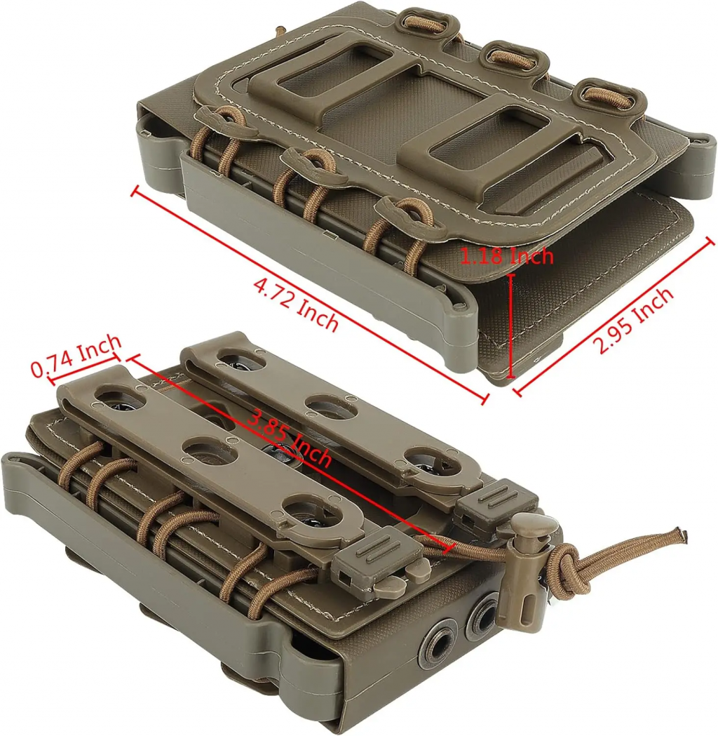 Hızlı 5.56 Şarjör Cebi Cebi Plastik Fast Mag Pouch Model 2