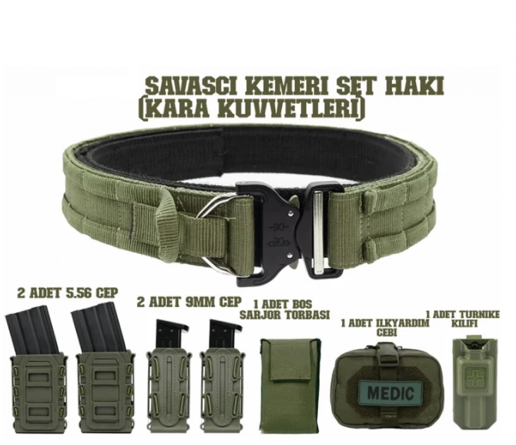 Commando Belt Set (Land Forces) Khaki - TAN - BLACK