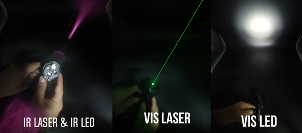 MAWL-C1+ Metal KASA -FENER YEŞİL LAZER -VIS LED/VIS LAZER/IR LAZER/IR ...