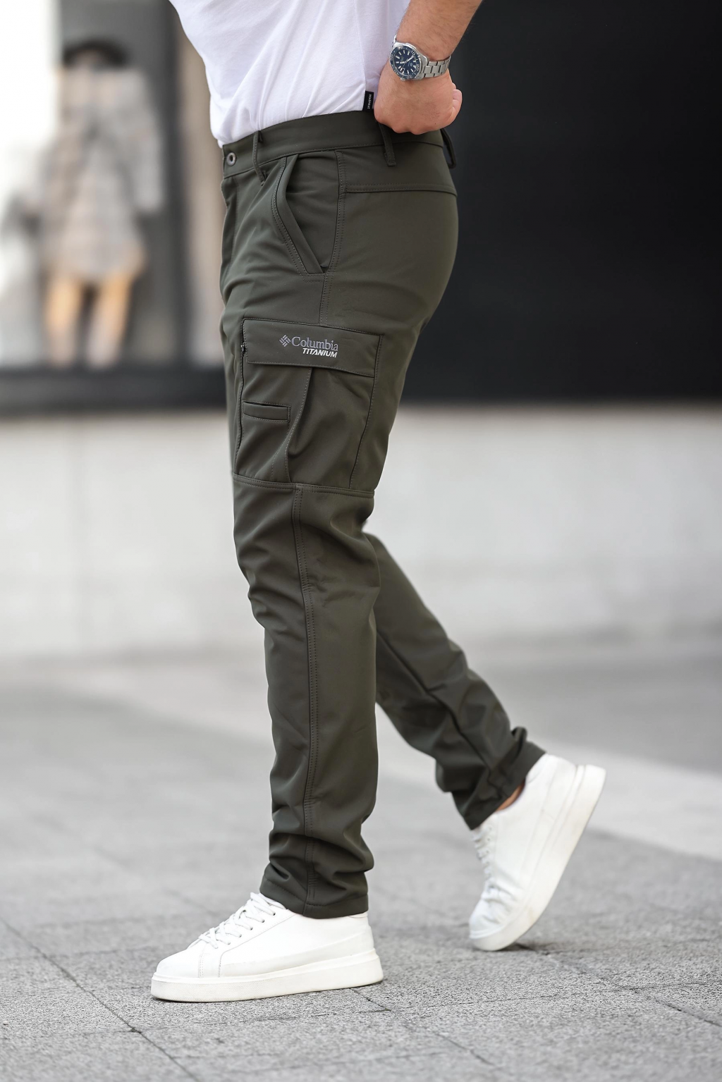 Softshell Winter Pants, Black, Waterproof and Windproof, Fleece-Lined ...