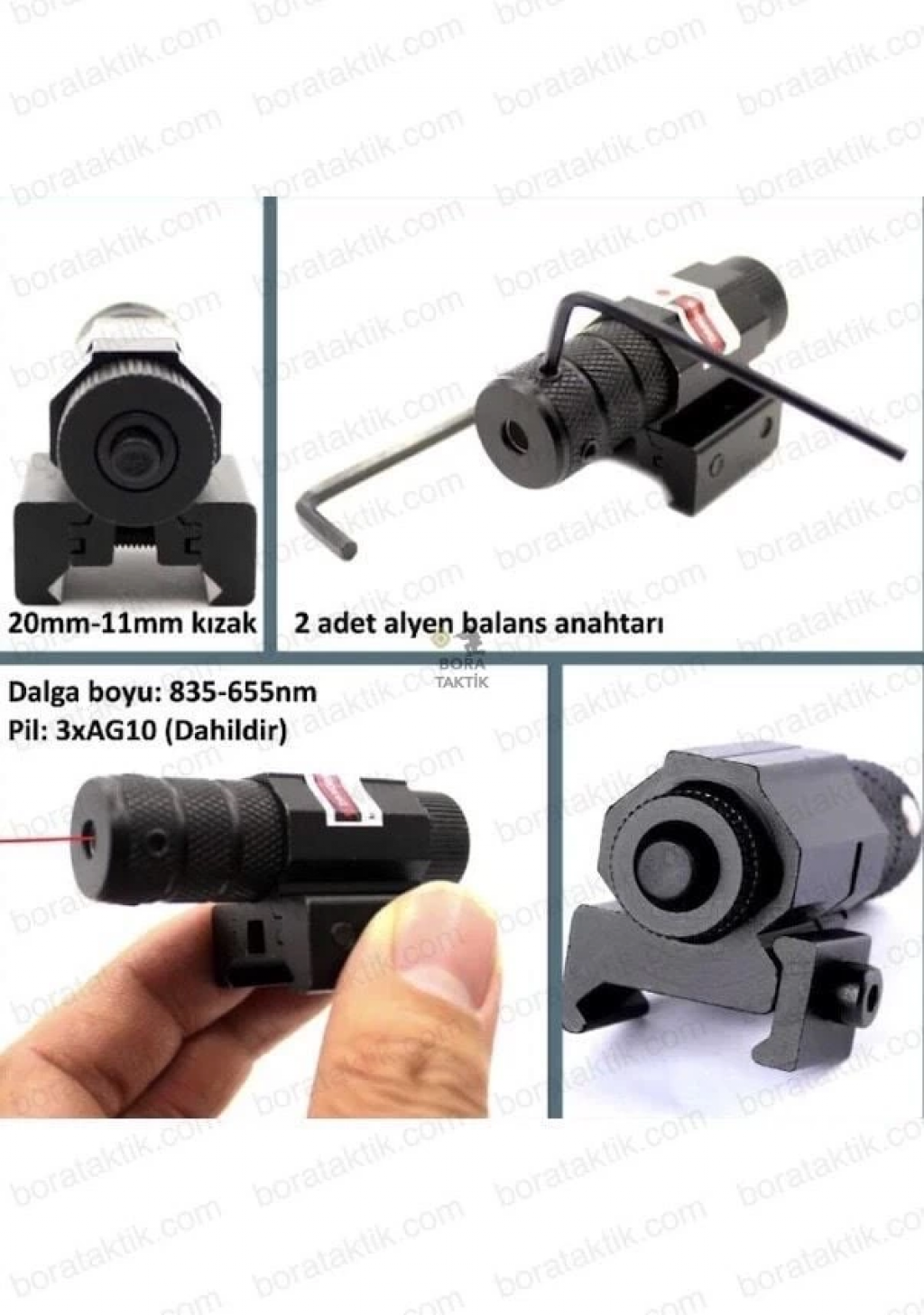 Tabanca Lazeri KIRMIZI (ayarlanabilir)