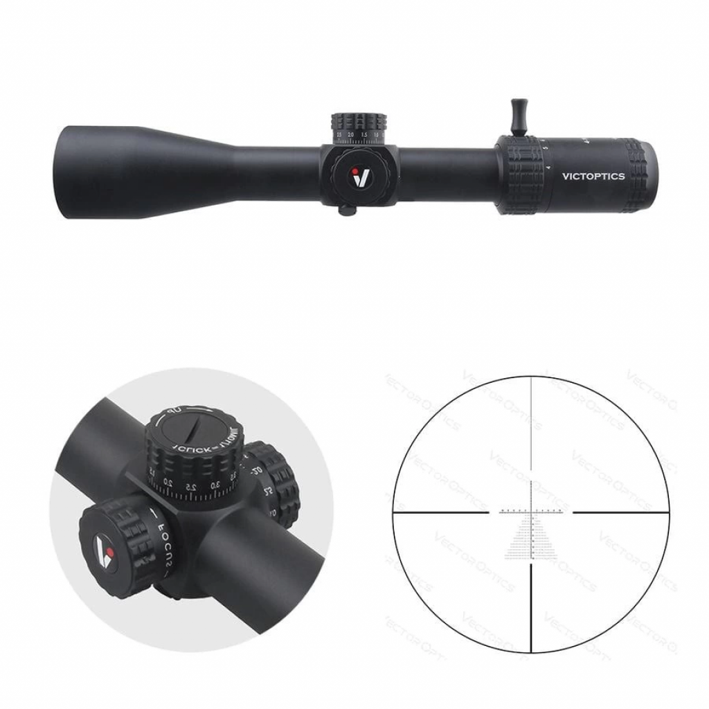 Victoptics S4 4-16X44 FFP PARALAKS TEKERLİ TÜFEK DÜRBÜNÜ OPFF-01