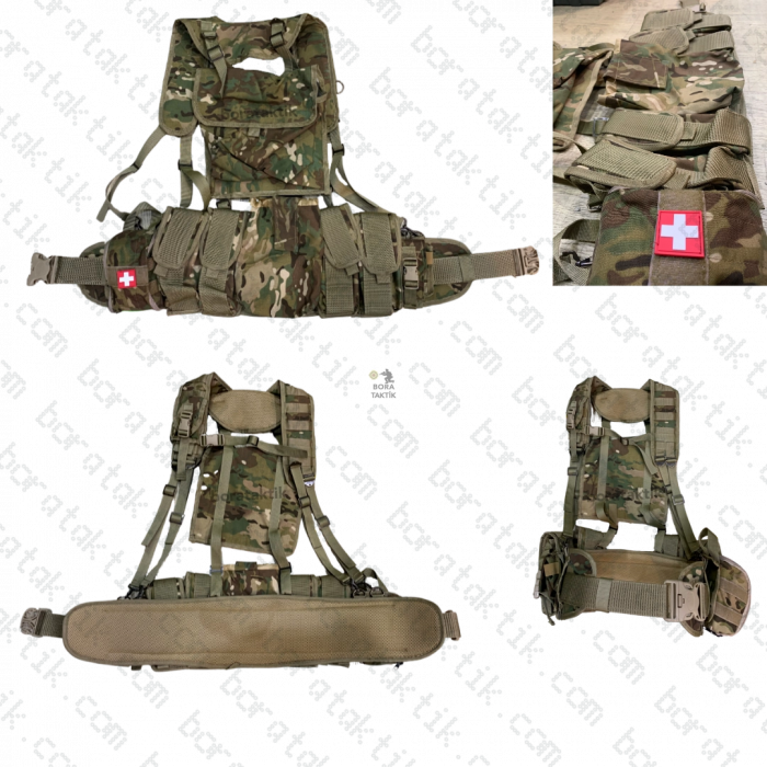 AK47 Chest Rig Vest Tactical Hücum Yeleği Multicam smersh