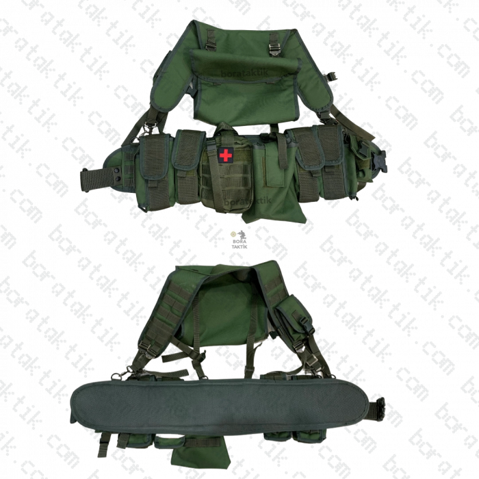 AK47 chest rig Vest Hücum Yeleği Olive Green